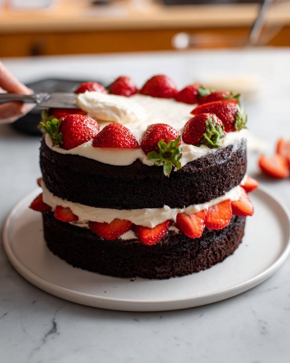 Vegan Chocolate Layer Cake with Mousse: Decadent & Dairy-Free Delight